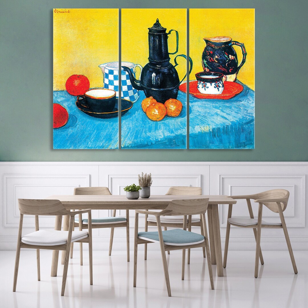 Kitchen Wall Art Canvas, Van Gogh Print, Dining Room Wall Decor, Large ...