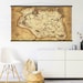 Skyrim Map Canvas Wall Art Hanger, Hanging Skyrim Art, Living Room ...