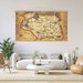 Skyrim Map Canvas Wall Art Hanger, Hanging Skyrim Art, Living Room ...