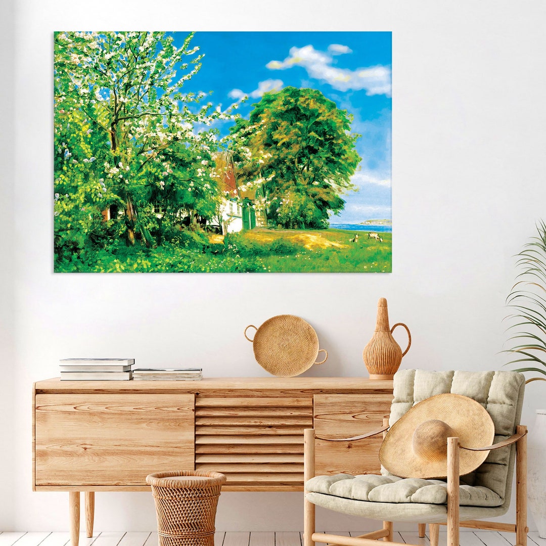 Reproductions Art, Christian Zacho Canvas Wall Print, Living Room Decor ...
