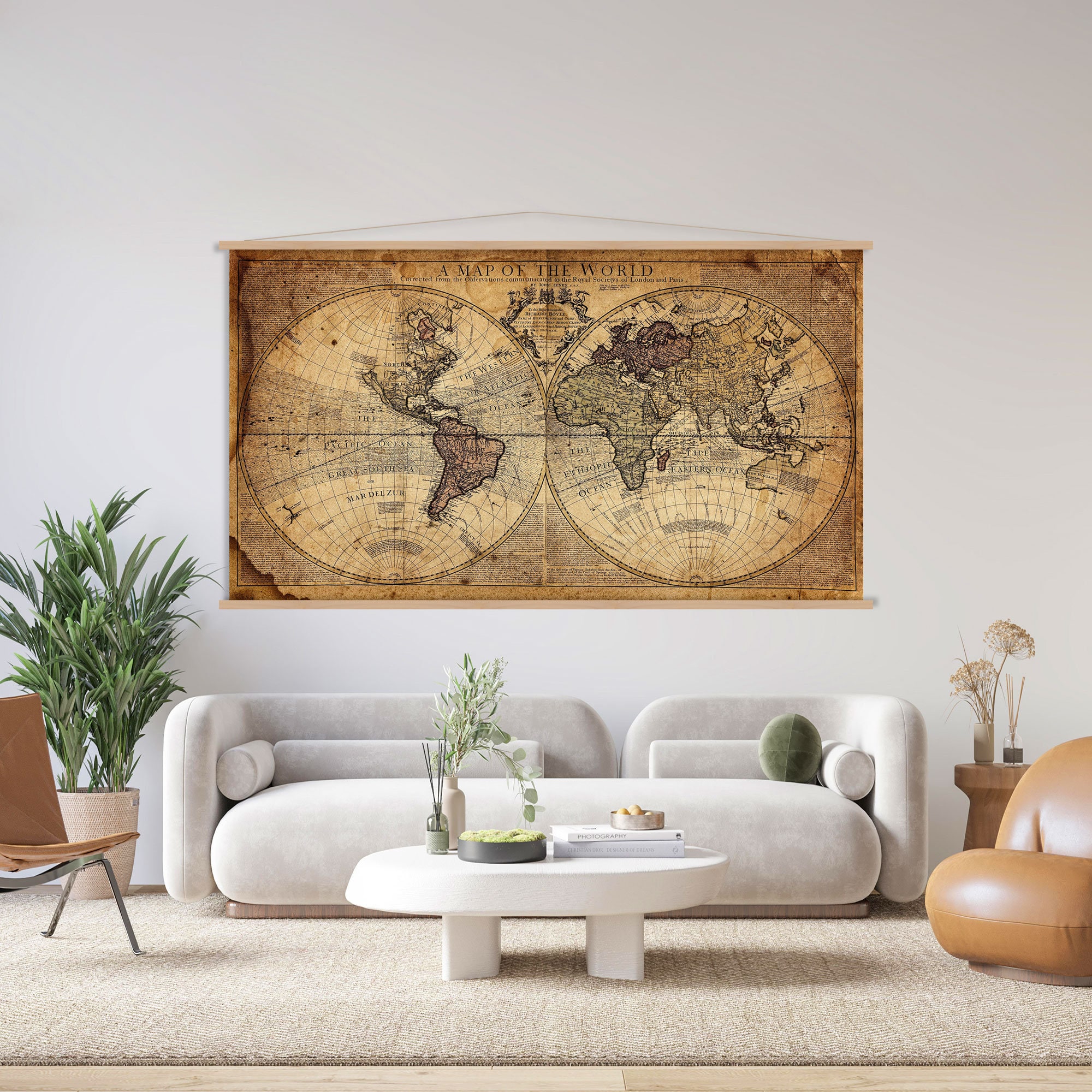 Old World Map Wall Art Hanger World Map Push Pin Canvas - Etsy