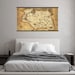 Skyrim Map Canvas Wall Art Hanger, Hanging Skyrim Art, Living Room ...