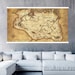 Skyrim Map Canvas Wall Art Hanger, Hanging Skyrim Art, Living Room ...
