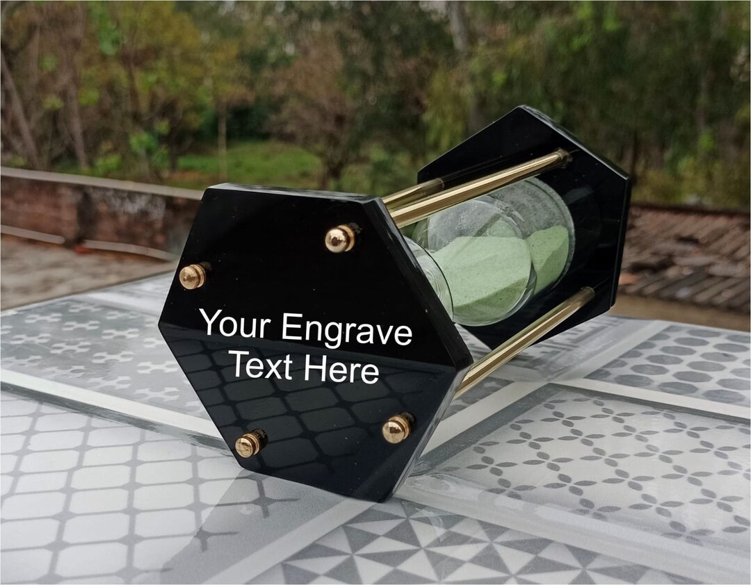 Sand Timer Engraved Personalized Hourglass, Antique Hourglass, Handmade ...