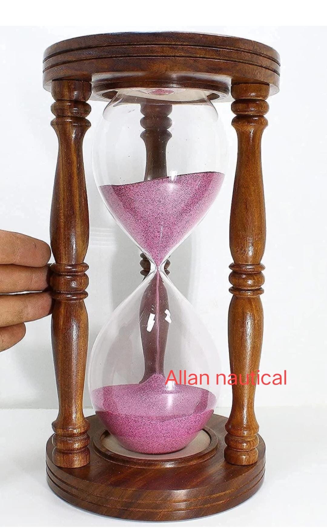 Sand Timer Wooden Handmade Sand Timer Big Size Hourglass 60 Minutes ...