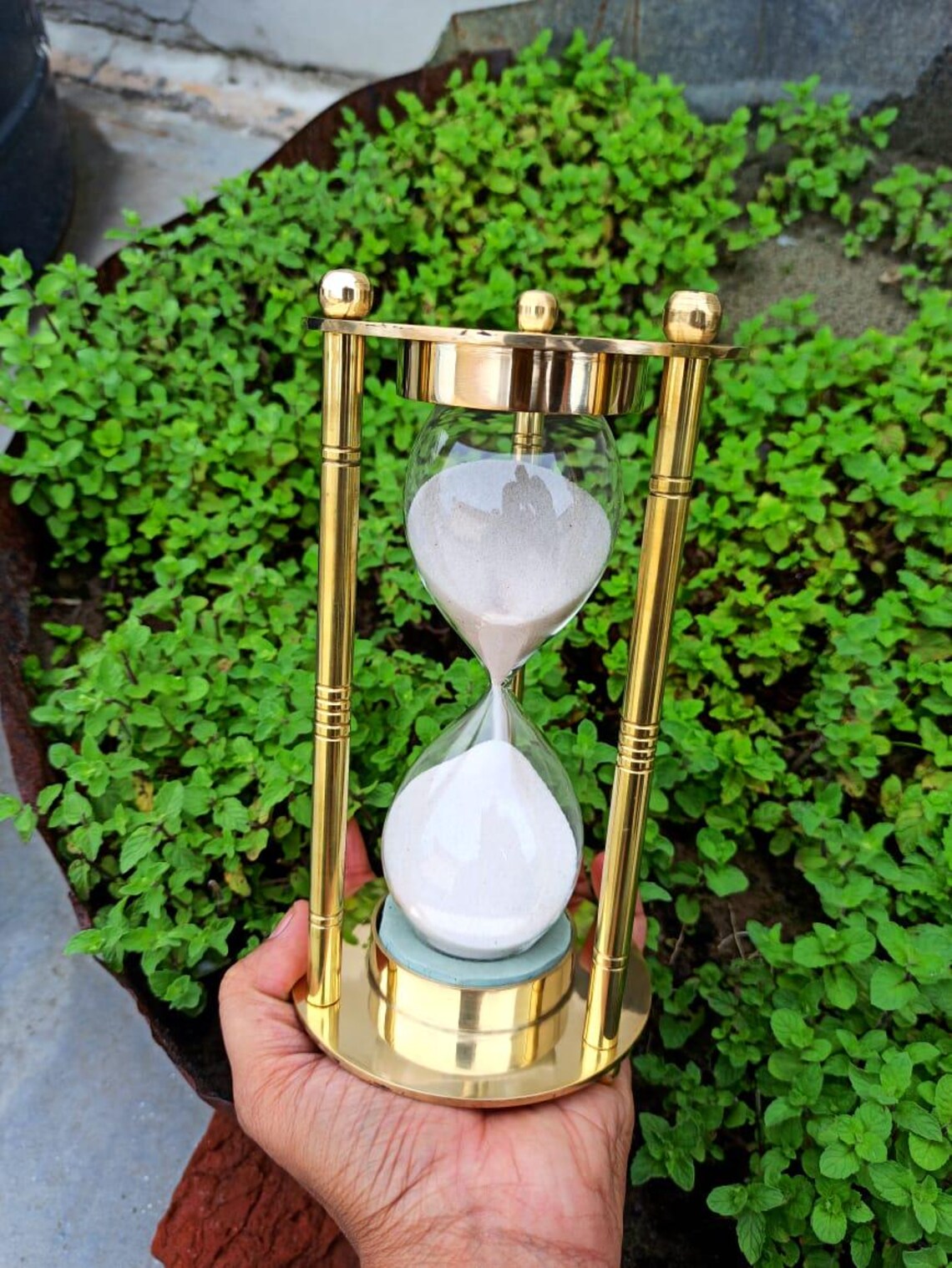 Brass Personalized Fillable Hourglass, Vintage Ceremony, Beach Sand Ceremony, Beach Ceremony ...