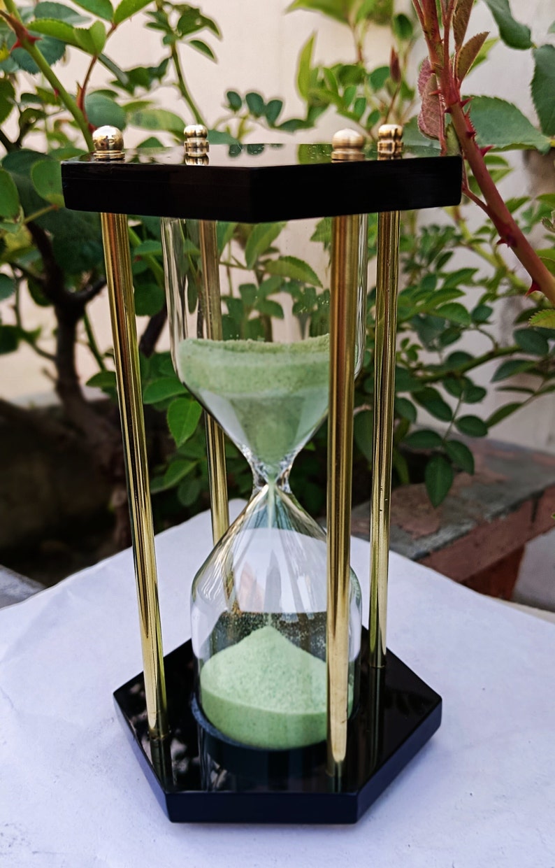 Sand Timer Engraved Personalized Hourglass, Antique Hourglass, Handmade ...
