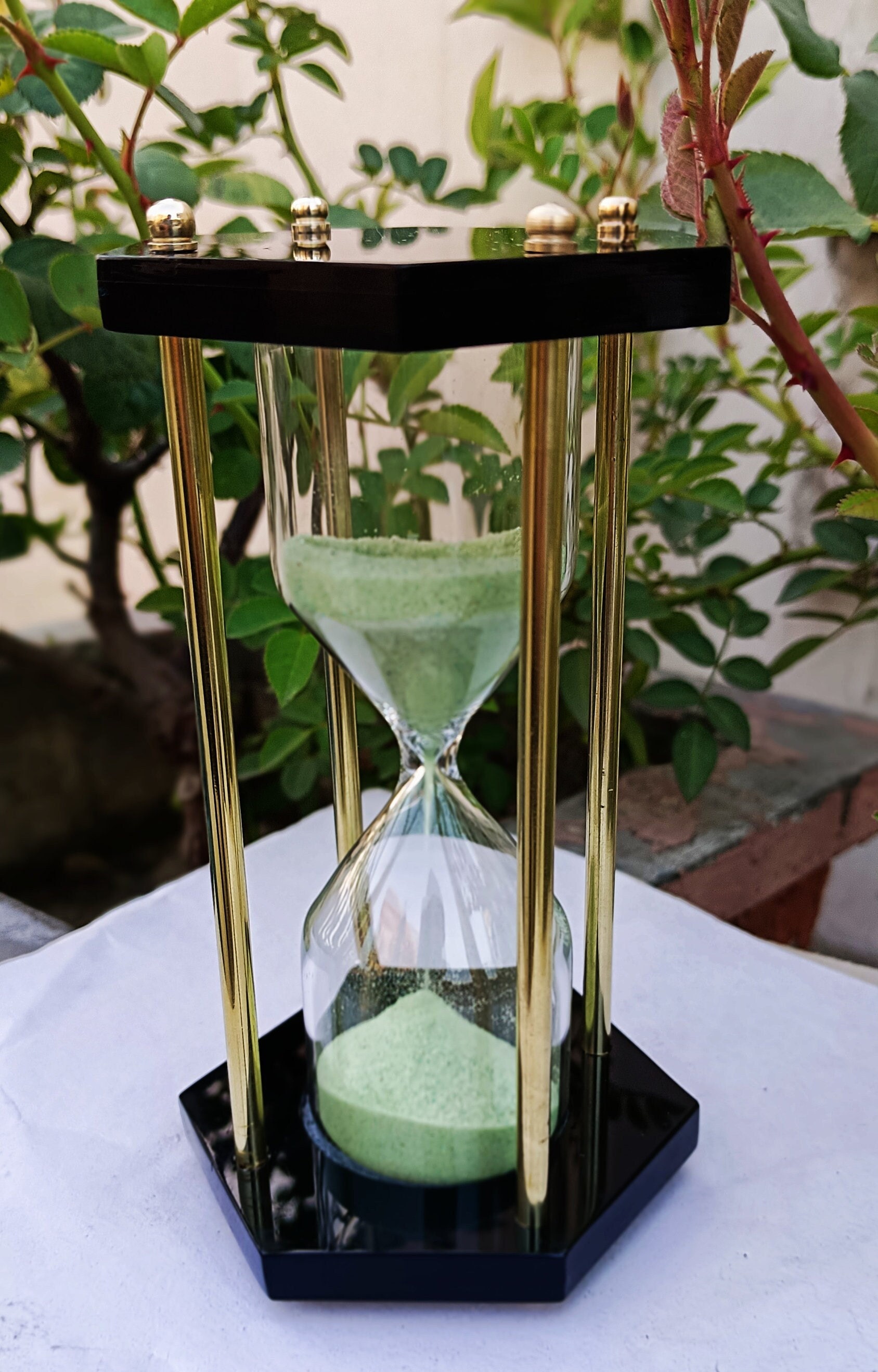 Sand Timer Engraved Personalized Hourglass, Antique Hourglass, Handmade ...