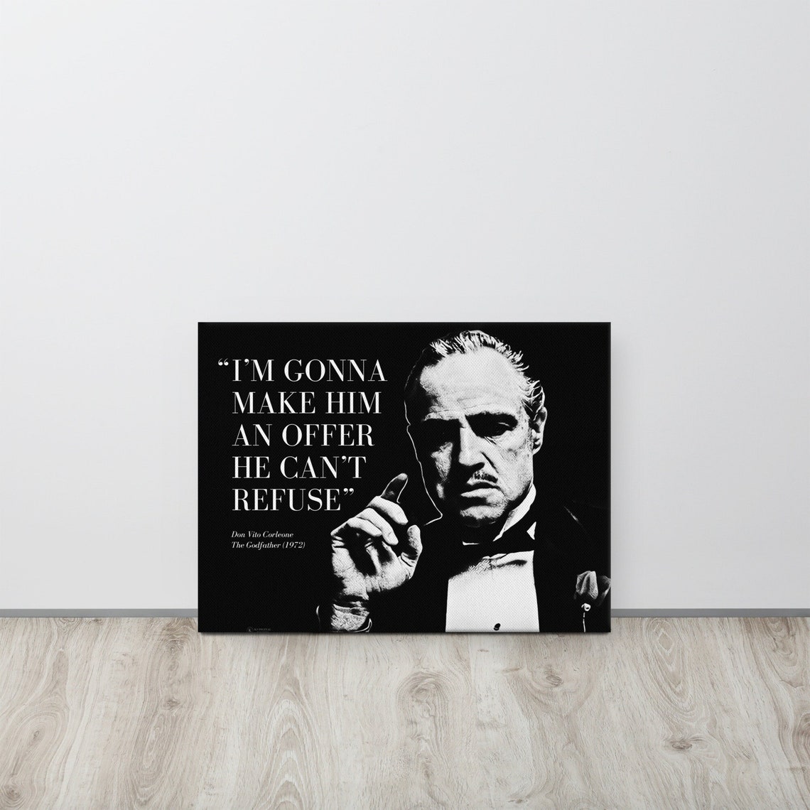 The Godfather Classic Film Quotes Canvas Print - Vito Corleone - Etsy