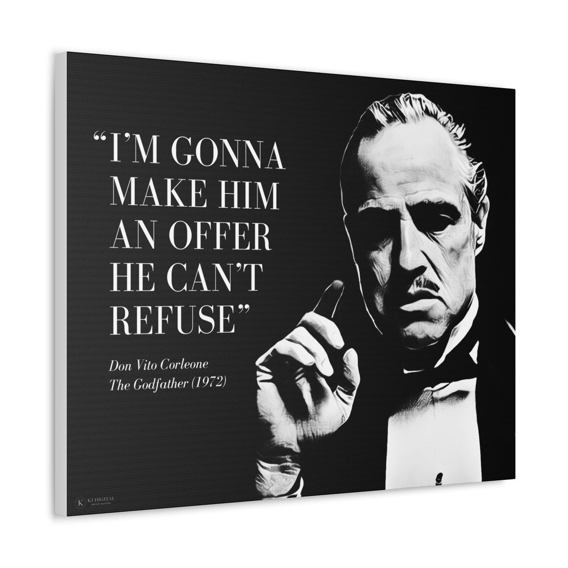The Godfather Classic Film Quotes Canvas Print - Vito Corleone - Etsy