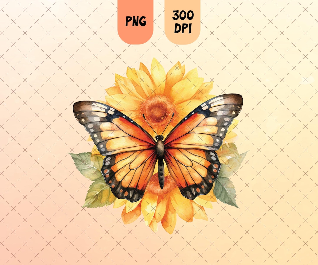 Monarch Butterfly Watercolormonarch Butterfly Clipart Watercolor ...