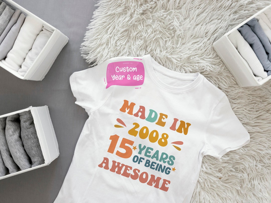 Sweet 15 Svg Custom Birthday Shirt Svg Groovy Birthday Shirt Design ...