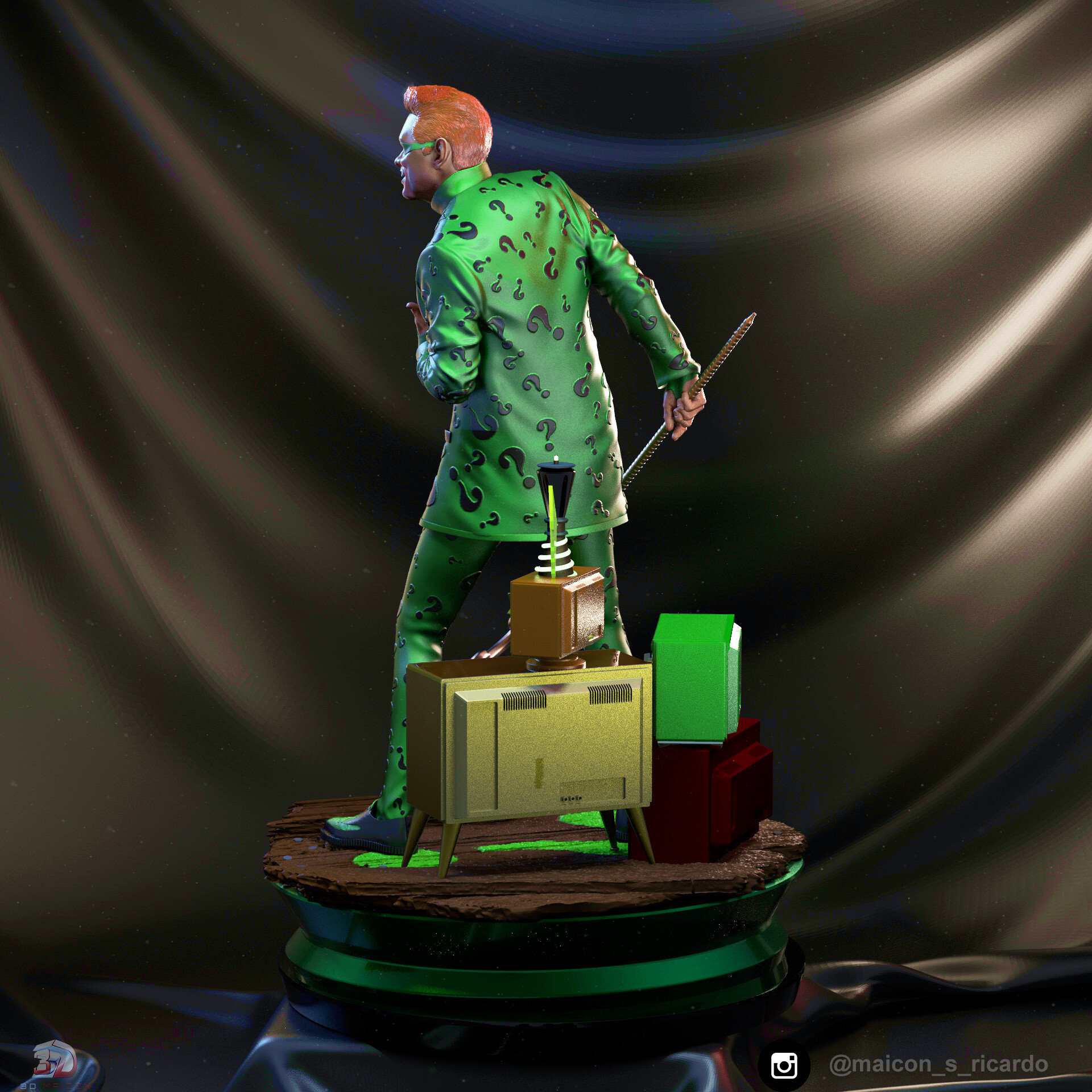 Riddler Jim Carrey - 3D STL File - Etsy