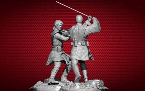 Obi & Anakin - 3D STL File - Etsy