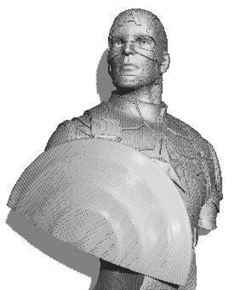 Captain America Bust 3D STL File - Etsy