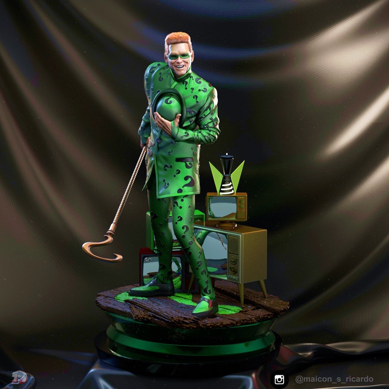 Riddler Jim Carrey - 3D STL File - Etsy