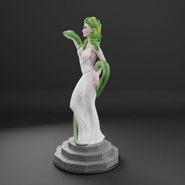 Medusa Miniature -3D STL File - Etsy