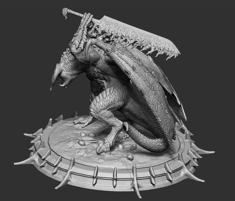 Balrog of Morgoth - 3D STL File - Etsy