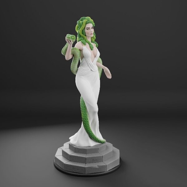 Medusa Miniature -3D STL File - Etsy