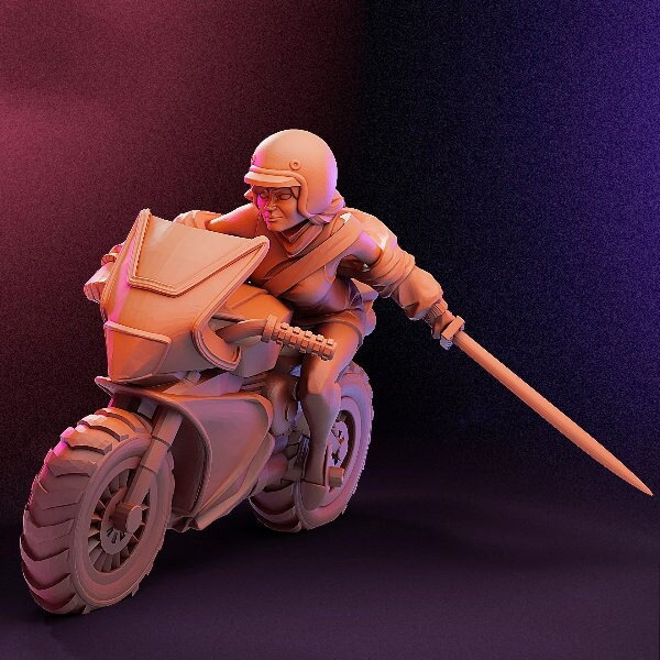 Daphne on Motorcycle - STL Digital File - Etsy