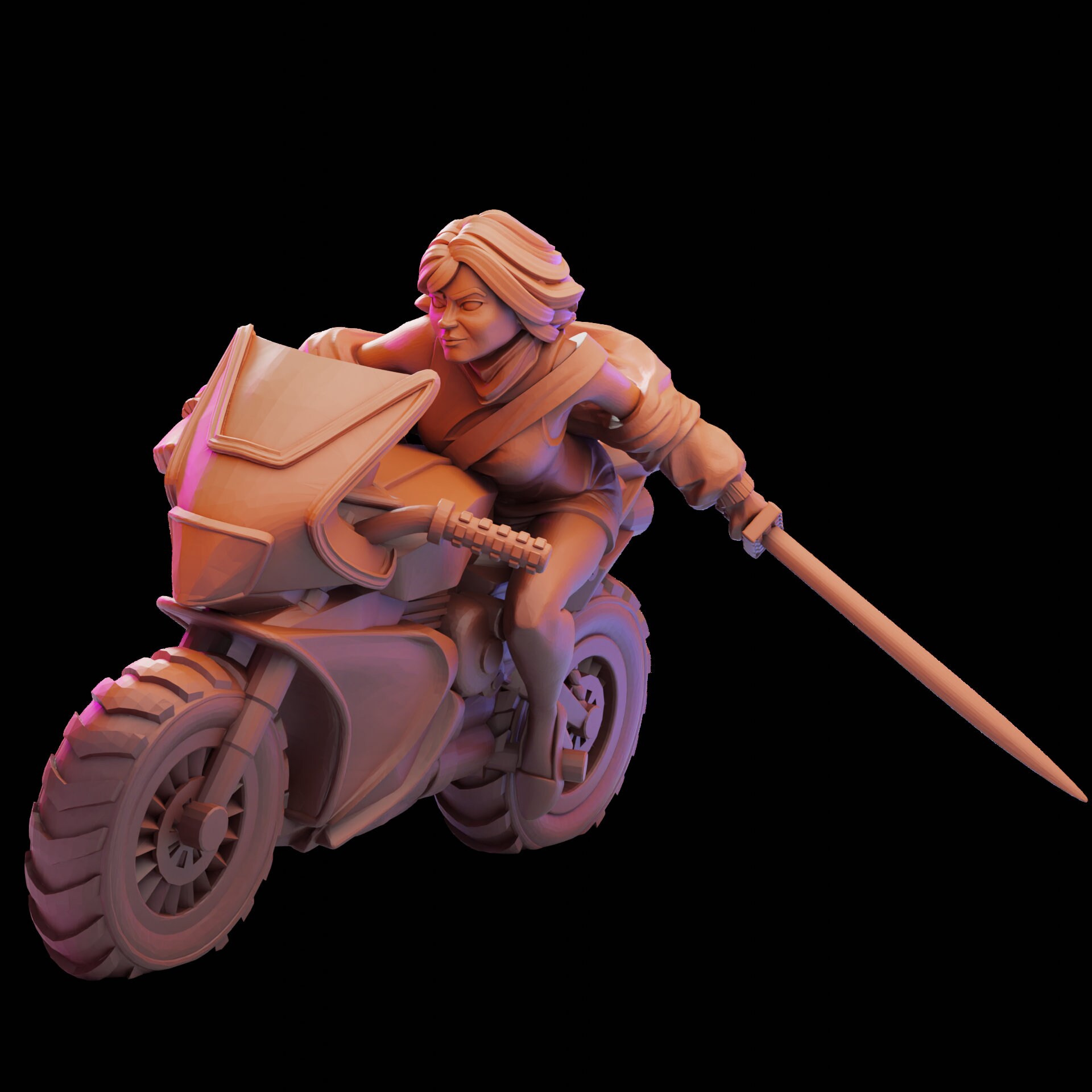 Daphne on Motorcycle - STL Digital File - Etsy