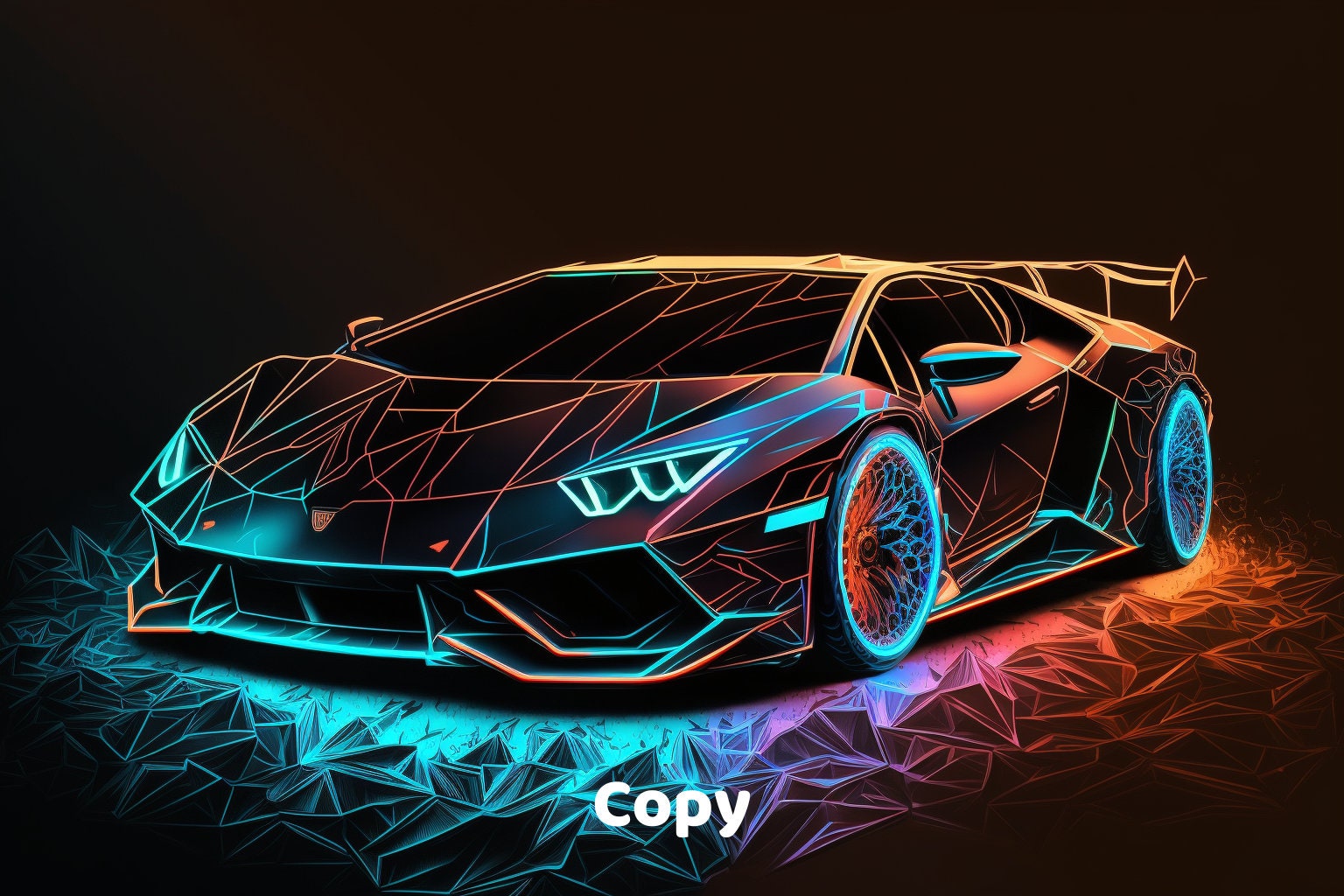 Lamborghini AI Printable, AI Generated Car Art Print, Lamborghini Wall Art, Luxury Car Wall Art ...