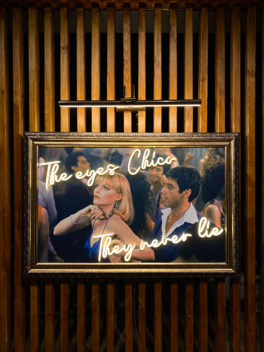 Scarface Neon Painting Artneon Sign Artcustom Seon Signneon - Etsy