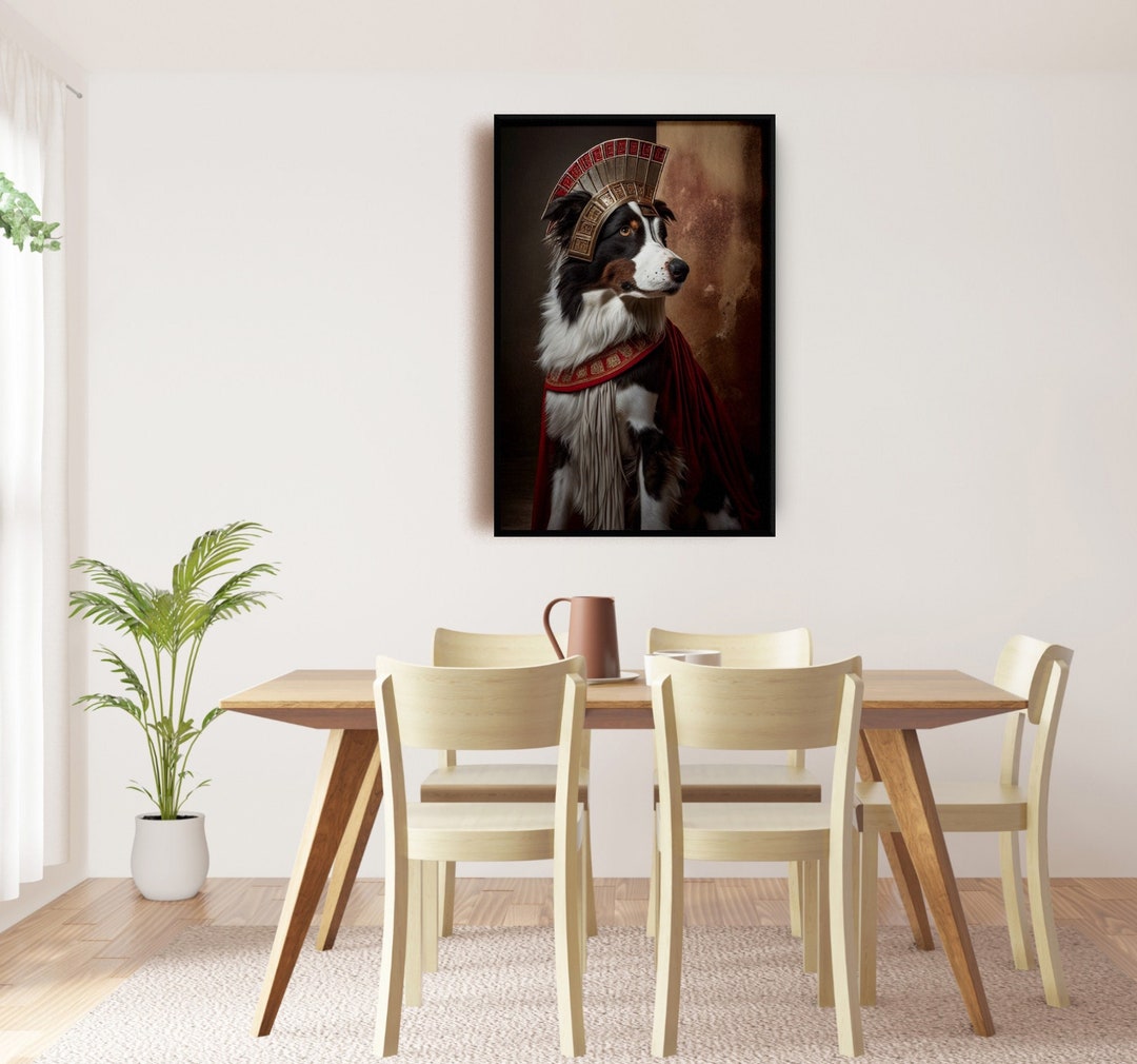 Downloadable Poster of Border Collie as a Roman Emperor | Downloadable ...