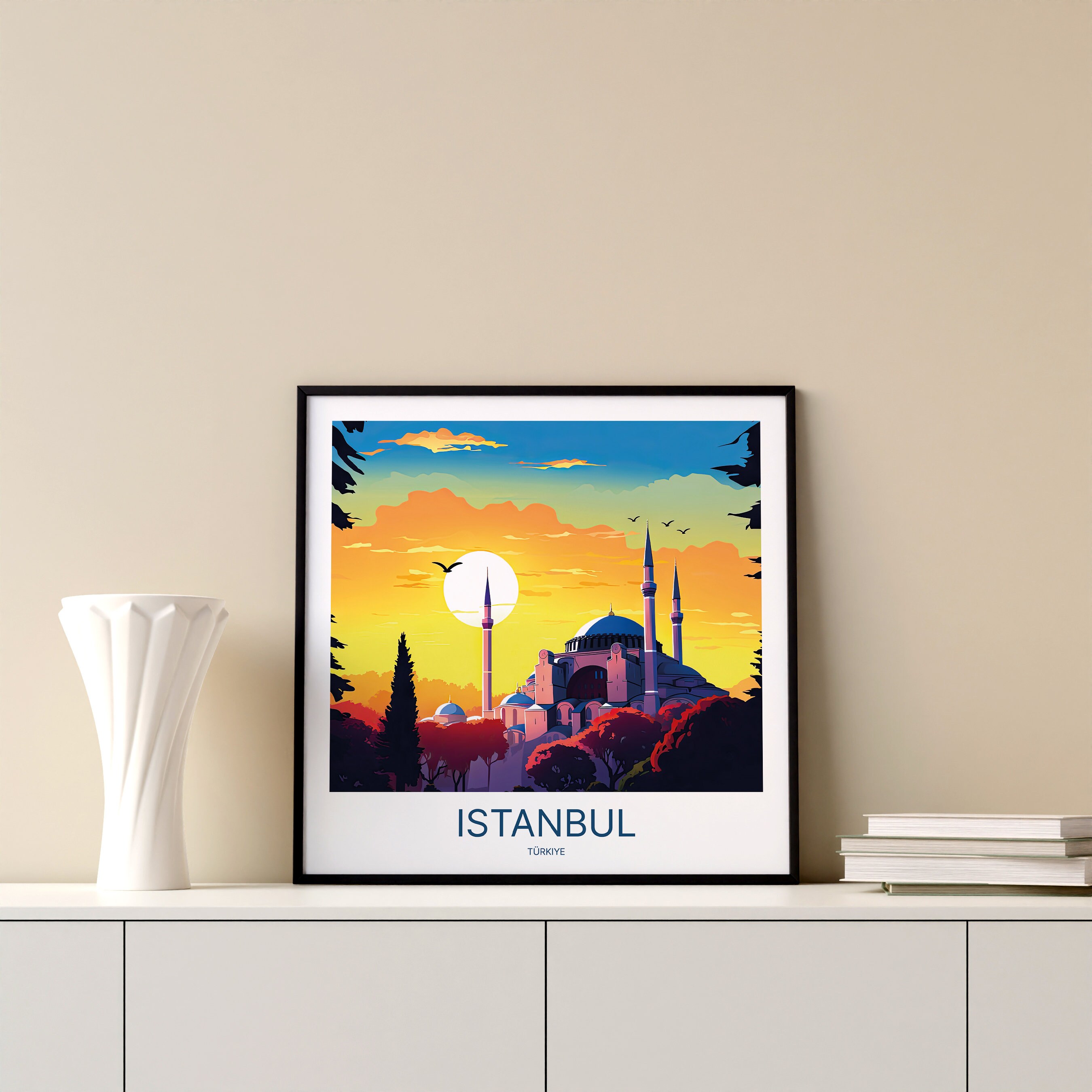 Istanbul Travel Print Wall Art Turkey Posters Turkish - Etsy