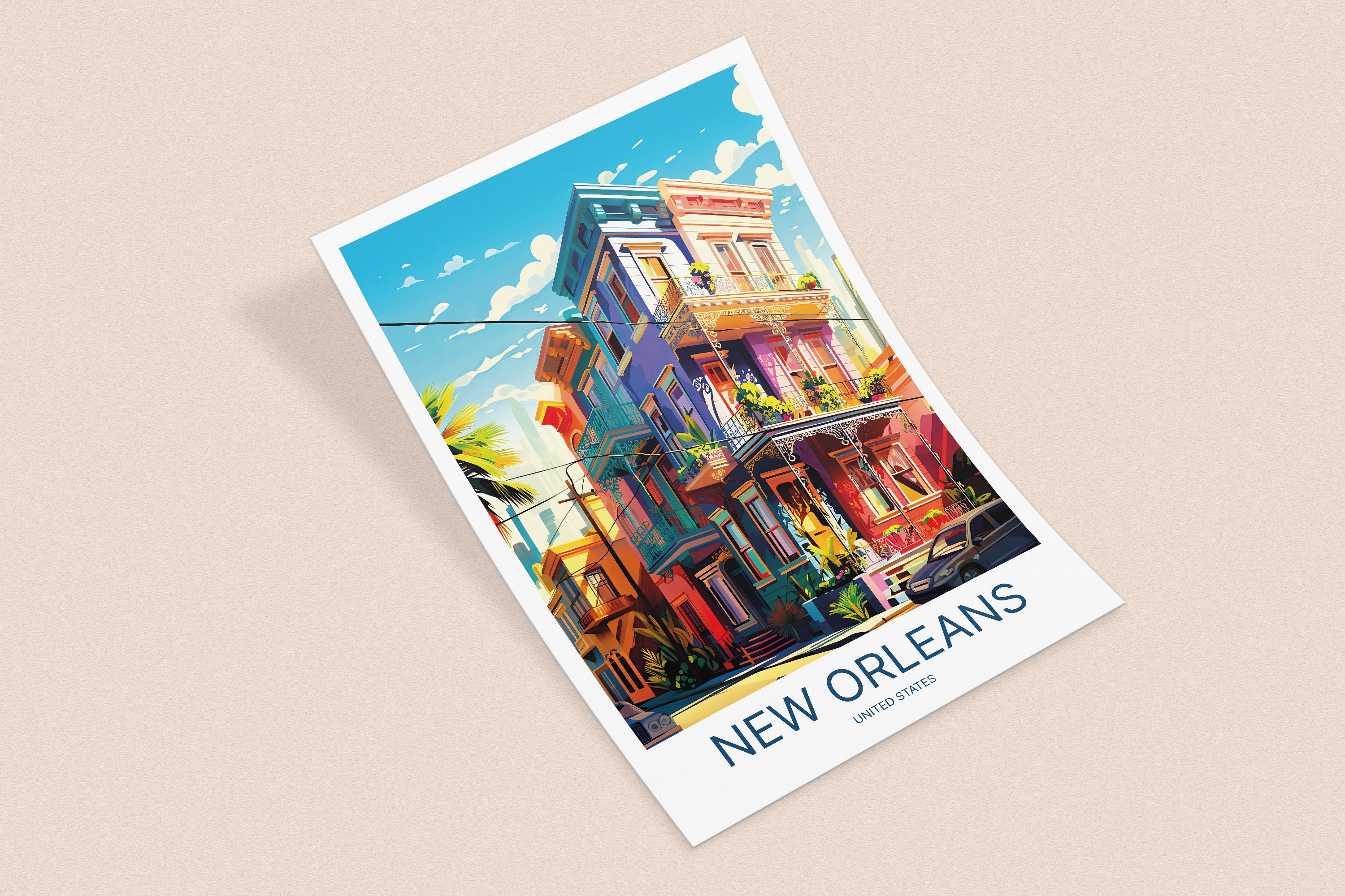 New Orleans Travel Print Poster Louisiana Travel Posters New Orleans ...