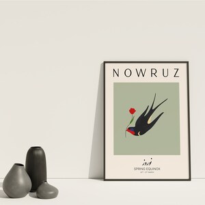 Persian New Year Nowruz Poster Wall Art Farsi Persian Calligraphy Print ...