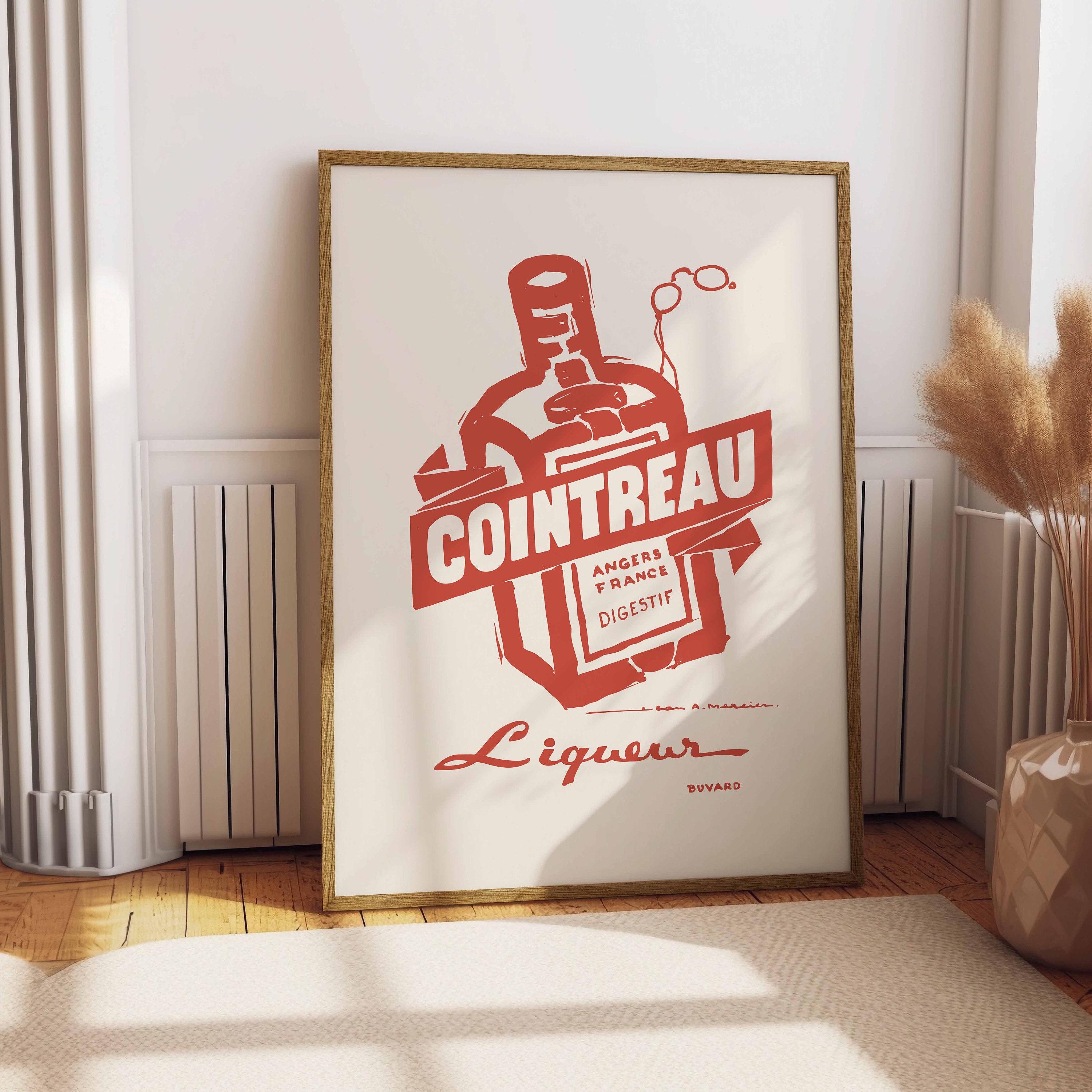 Cointreau Retro French Liqueur Print, French Retro Art Poster, Retro ...