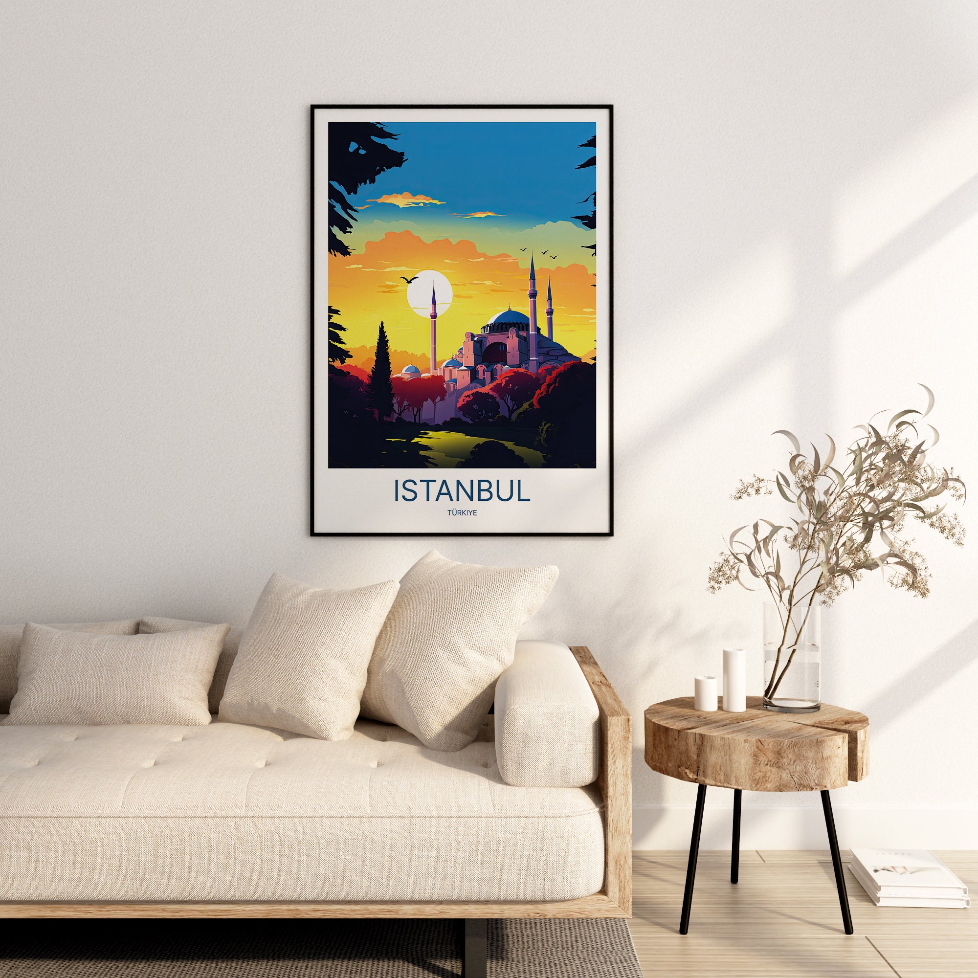 Istanbul Travel Print Wall Art Turkey Posters Turkish - Etsy