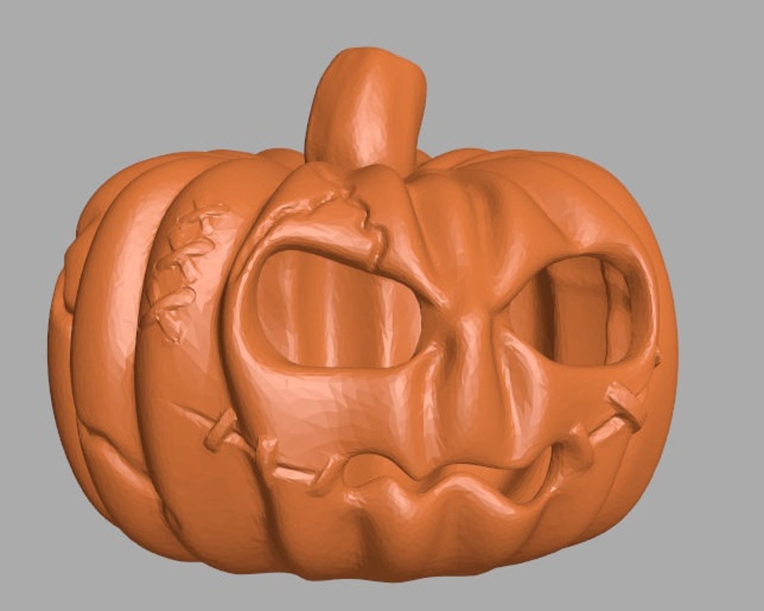 Mad Pumpkin for Halloween STL for 3d Printing DIGITAL FILE - Etsy