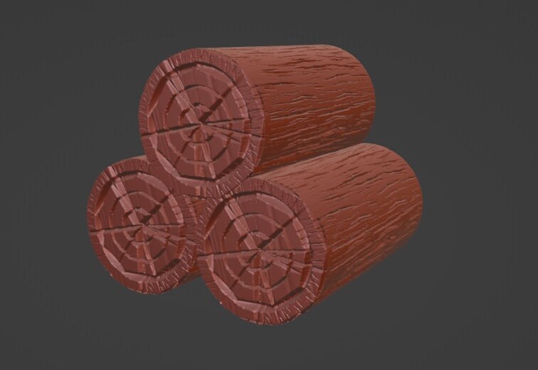Wood Logs Pile STL for 3d Printing DIGITAL FILE - Etsy