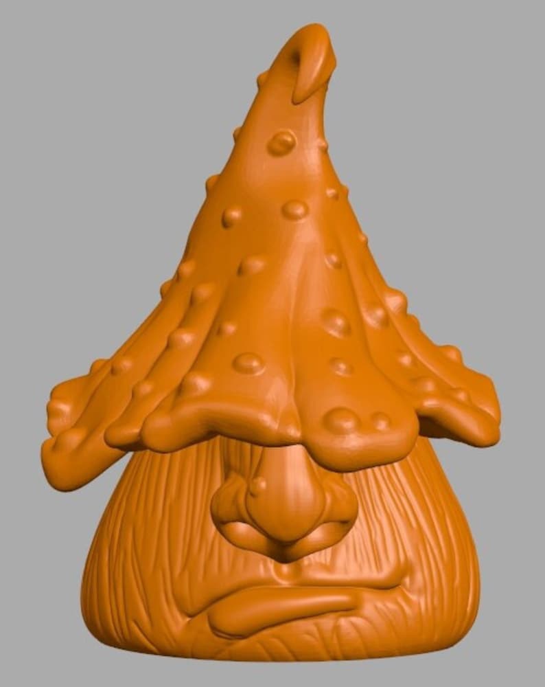 Grumpy Mushroom 3D STL File - Digital Download for 3D Printing" - Etsy