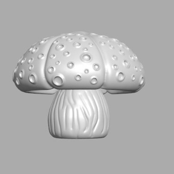 Mushroom 3d Stl File - Etsy