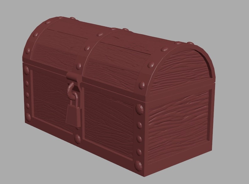 Treasure Chest STL for 3d Printing DIGITAL FILE - Etsy