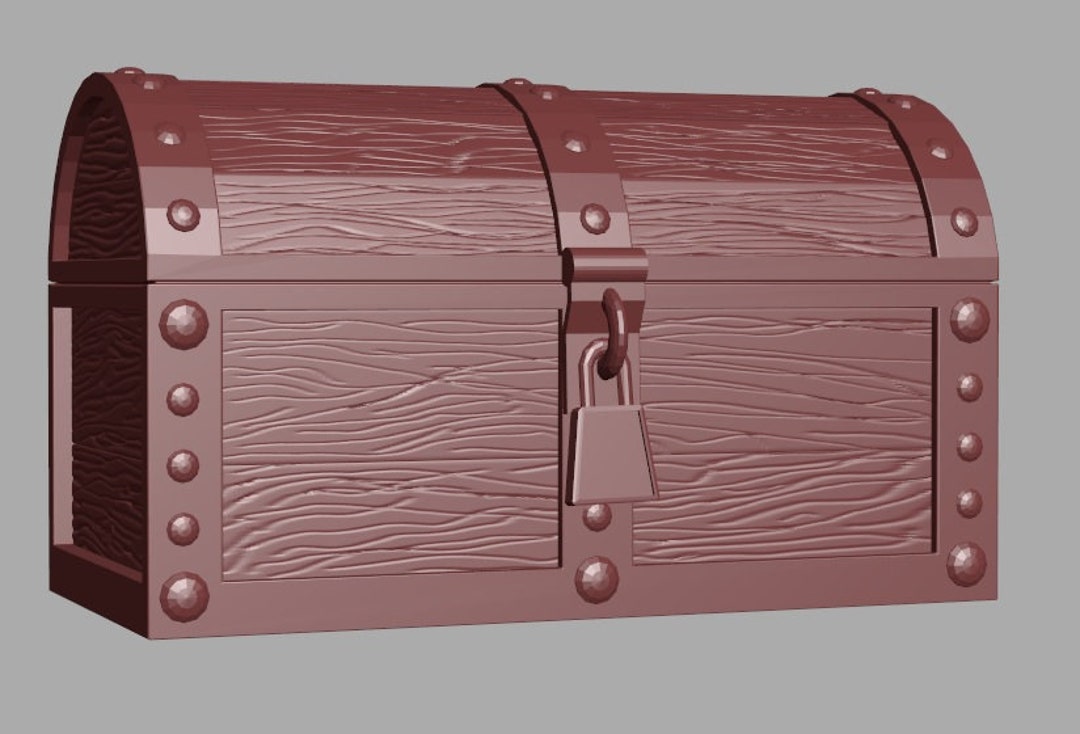 Treasure Chest STL for 3d Printing DIGITAL FILE - Etsy