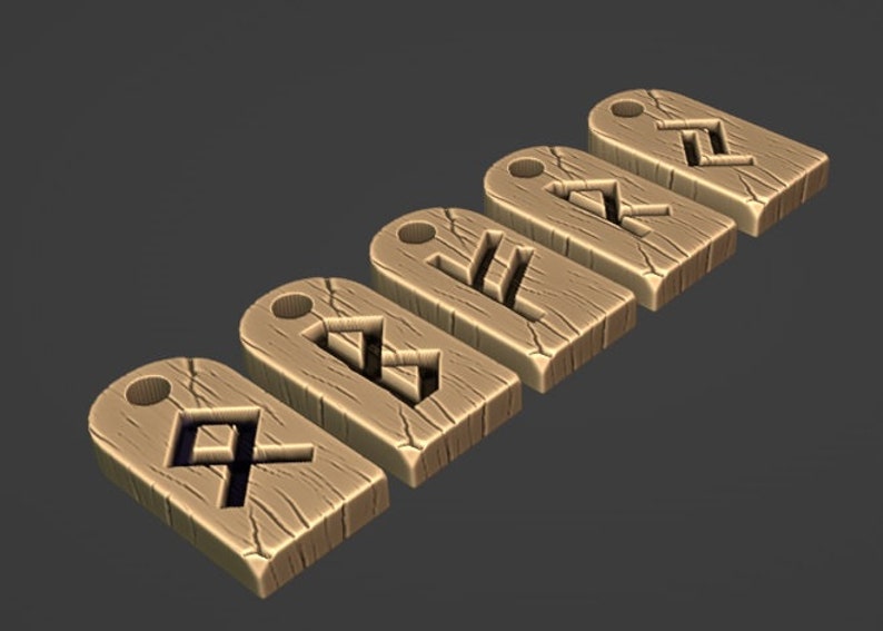 Viking Runes Medalions STL for 3d Printing DIGITAL FILE - Etsy