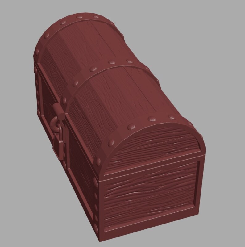 Treasure Chest STL for 3d Printing DIGITAL FILE - Etsy