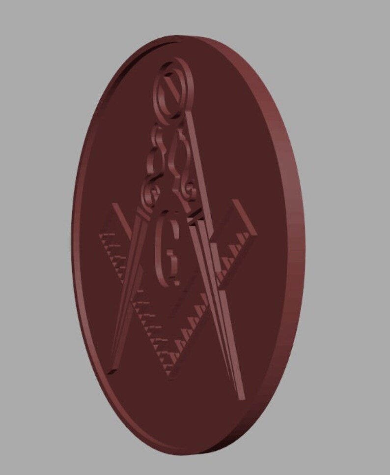 Masonic Coin One Sided STL for 3d Printing DIGITAL FILE - Etsy