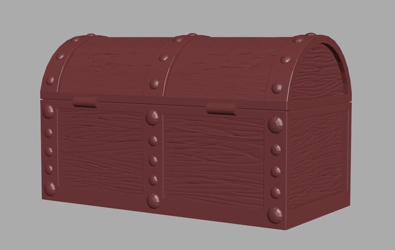 Treasure Chest STL for 3d Printing DIGITAL FILE - Etsy