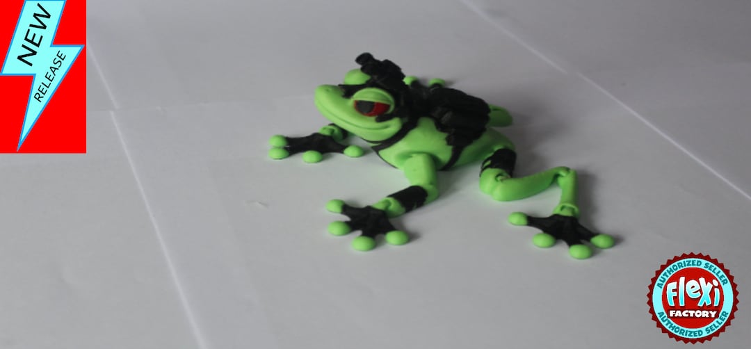 Special Ops Frog Flexi 3D Printed Action Figure Paintable - Etsy