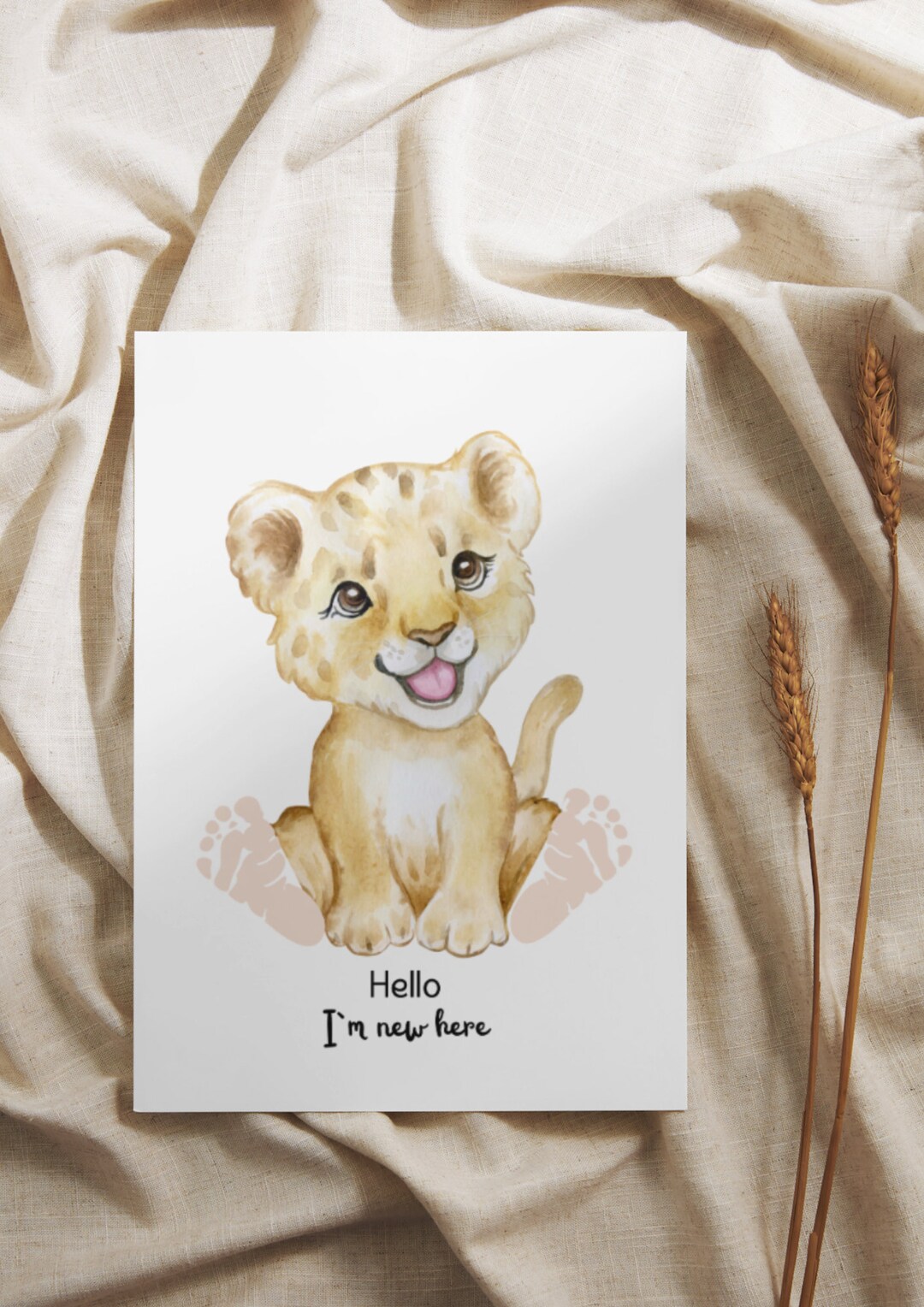 Footprint Form Lion - Etsy