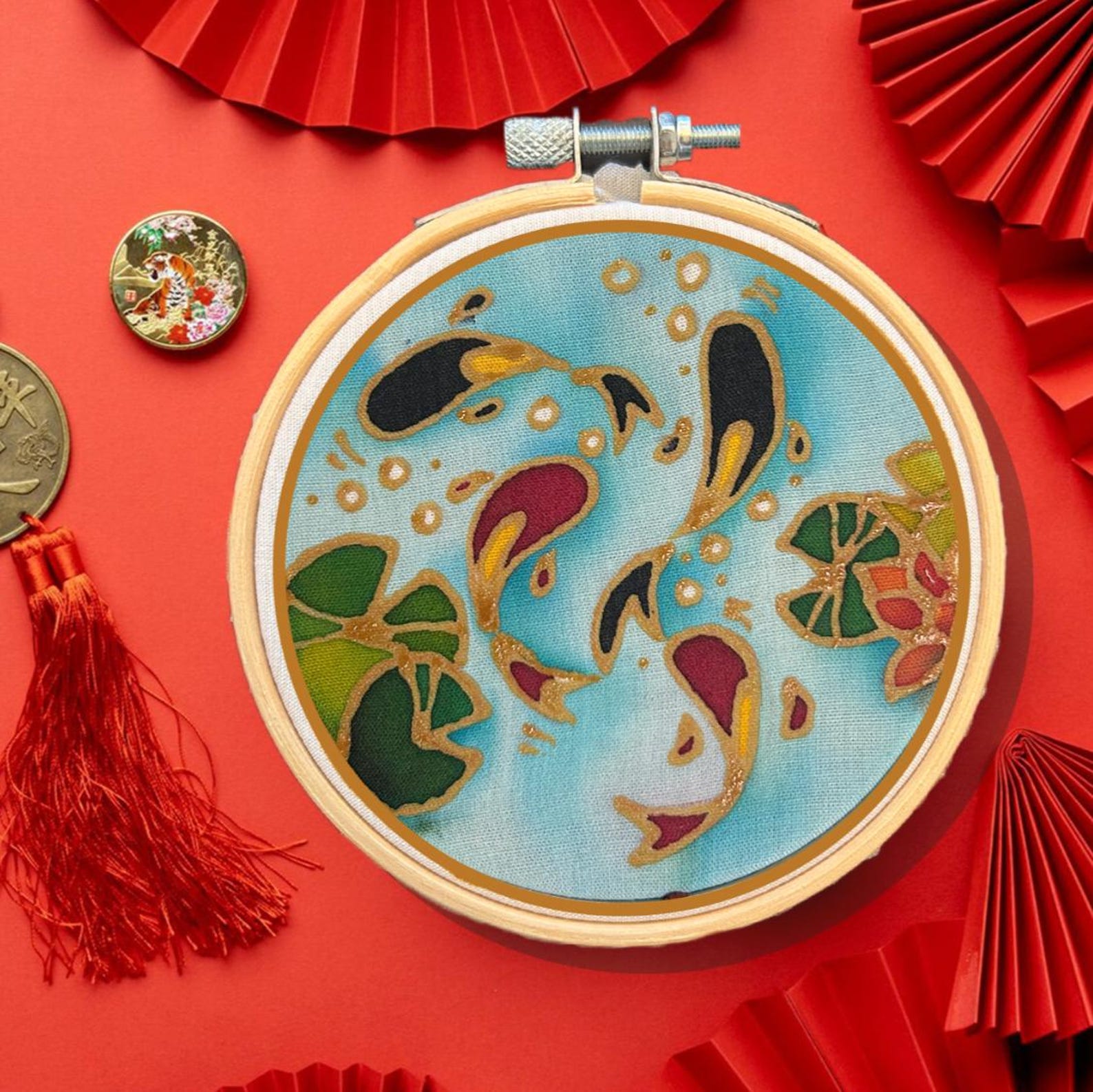 Mini Batik Craft Kit- Lucky Koi - Etsy