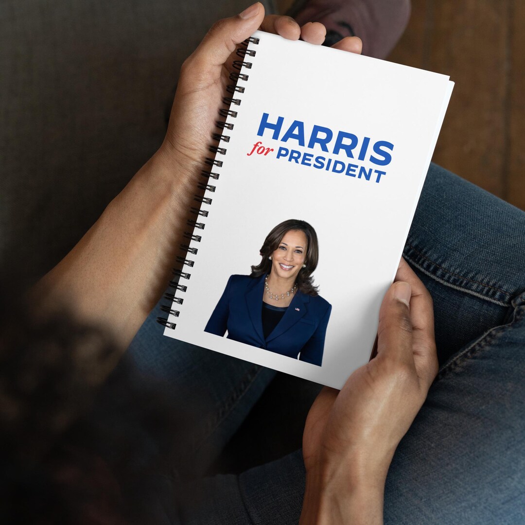 Kamala Harris 2024 Presidential Run Coaster Spiral Notebook Show Your ...