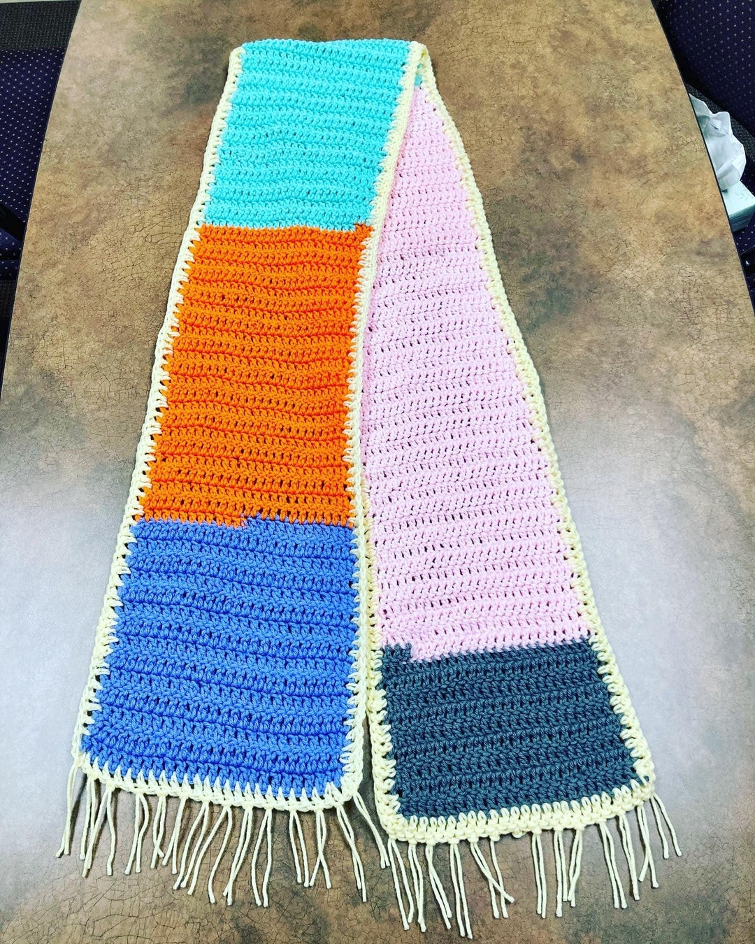 Pastel Color Clock Scarf - Etsy