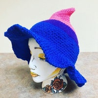 Unisex Adult Tattered Witch Wizard Scarecrow Hat Pointed Sorting ...