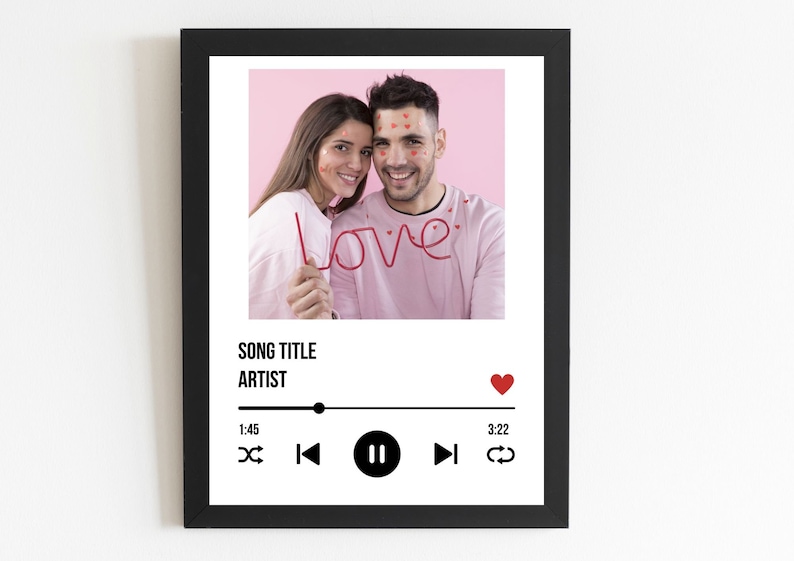 Personalized Spotify Song Print: Custom Music Gift (digital Download ...